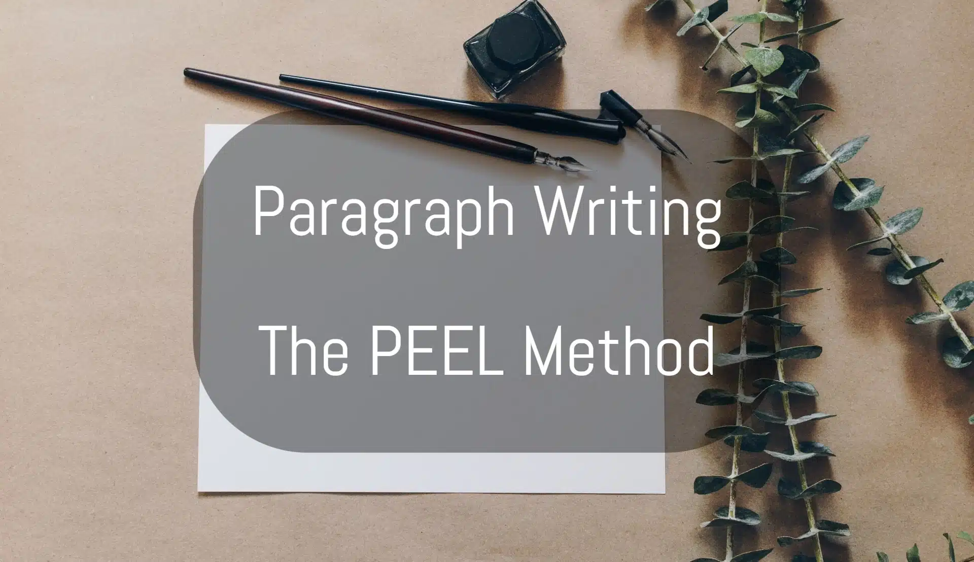 Paragraph Structure The PEEL Method ESL FLUENCY